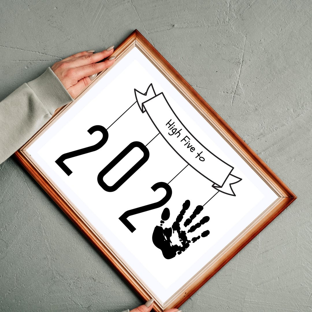 High Five to 2025 Handprint Art Bundle, Preschool, Daycare ...