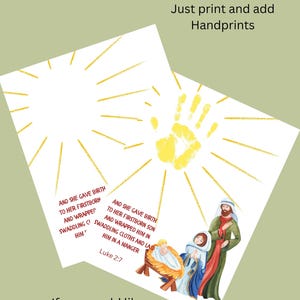 Sunday School Handprint Art Bundle, Christian Craft Babies Toddlers ...