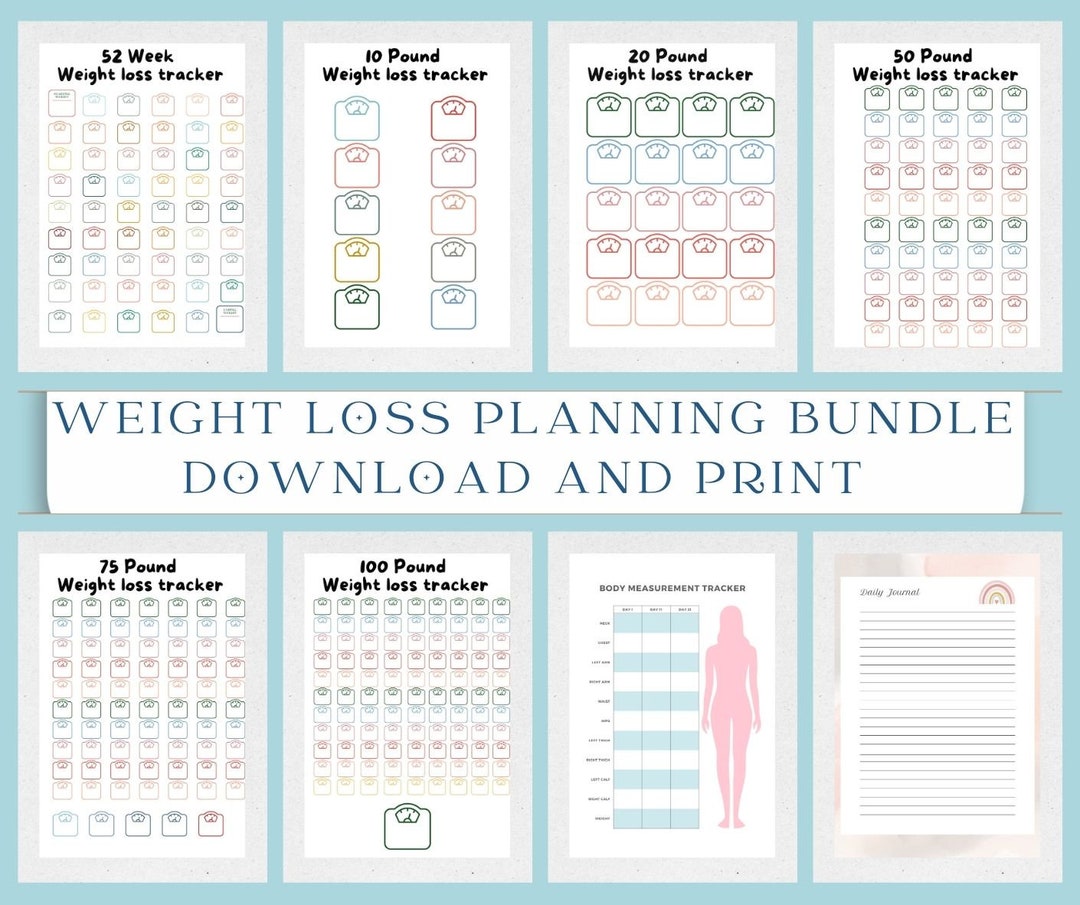 Weight Loss Planner, Weight Loss Planner Weight Watchers, Selfcare ...