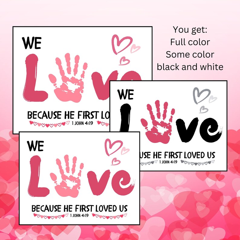 Sunday School Handprint Art Bundle, Christian Craft Babies Toddlers ...