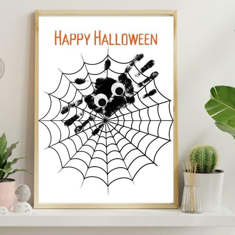 Halloween Handprint Craft - Etsy