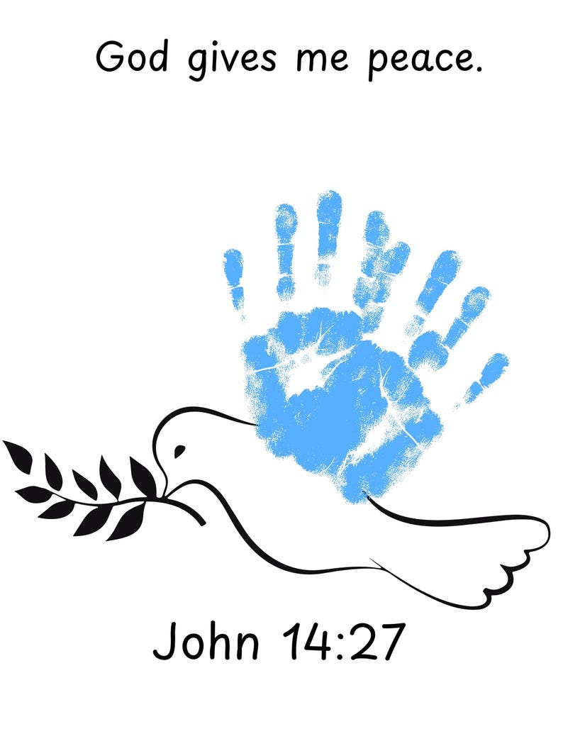 Sunday School Handprint Art Bundle, Christian Craft Babies Toddlers ...