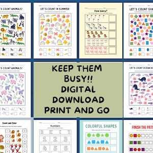 Kids Road Trip Games Printable, I Spy Worksheets Summer Activity ...