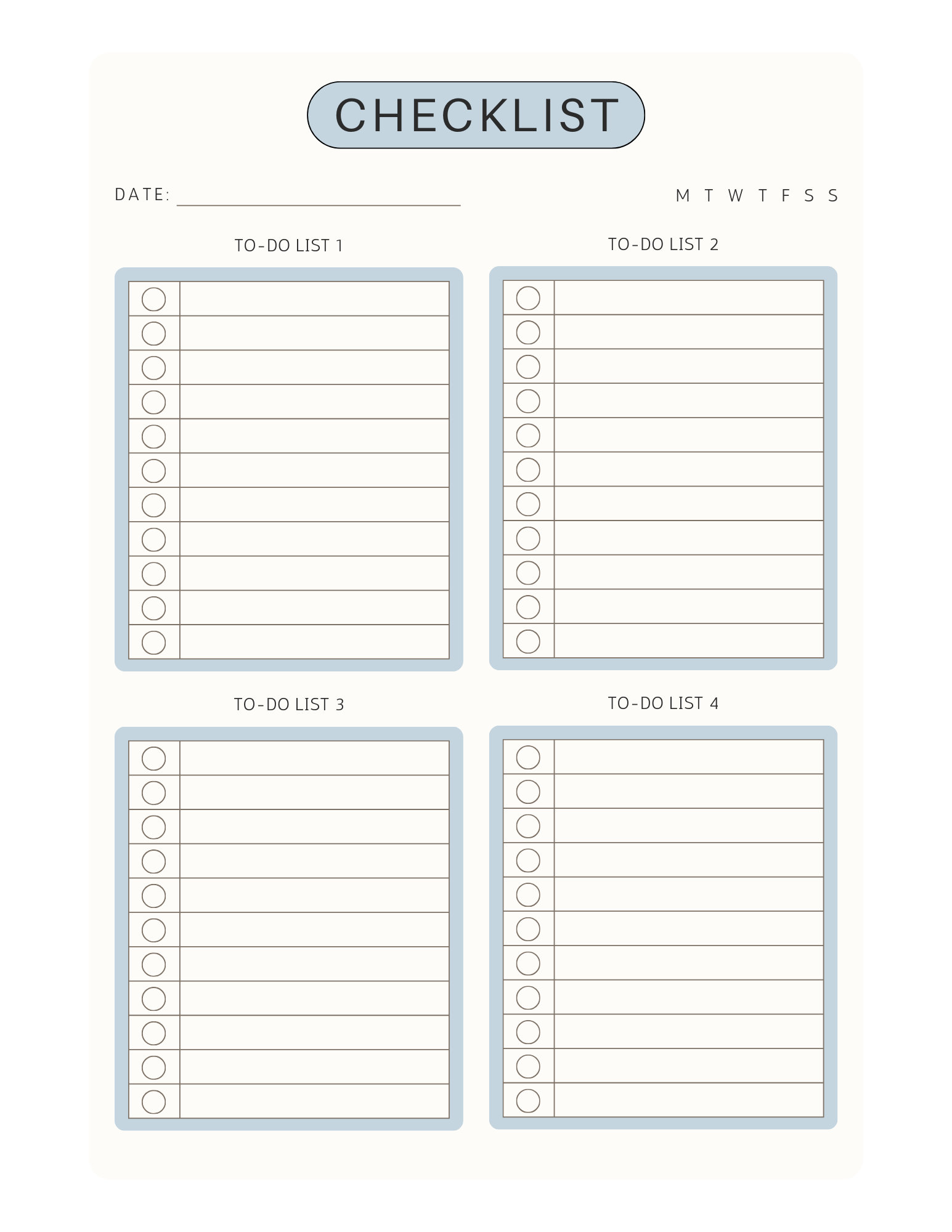 Cleaning Checklist With Meal Planner, Errand List, Grocery List Digital ...