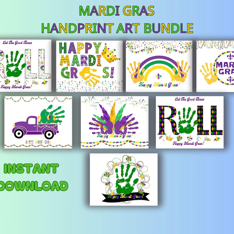 Mardi Gras Printable Sign - Etsy