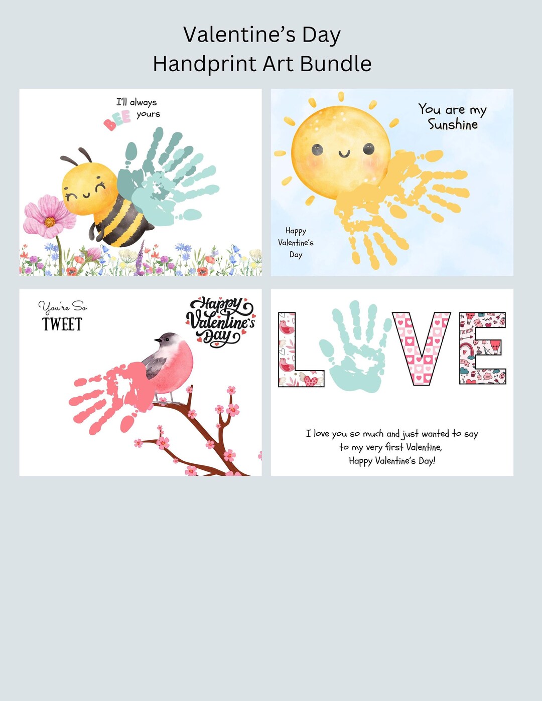 Valentine's Day Handprint Art Craft, Sunshine, Sunday School, Preschool ...
