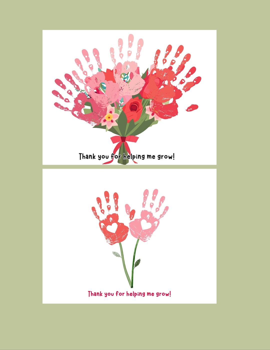 Thank You Handprint Art Craft Template Printable Prek Preschool ...