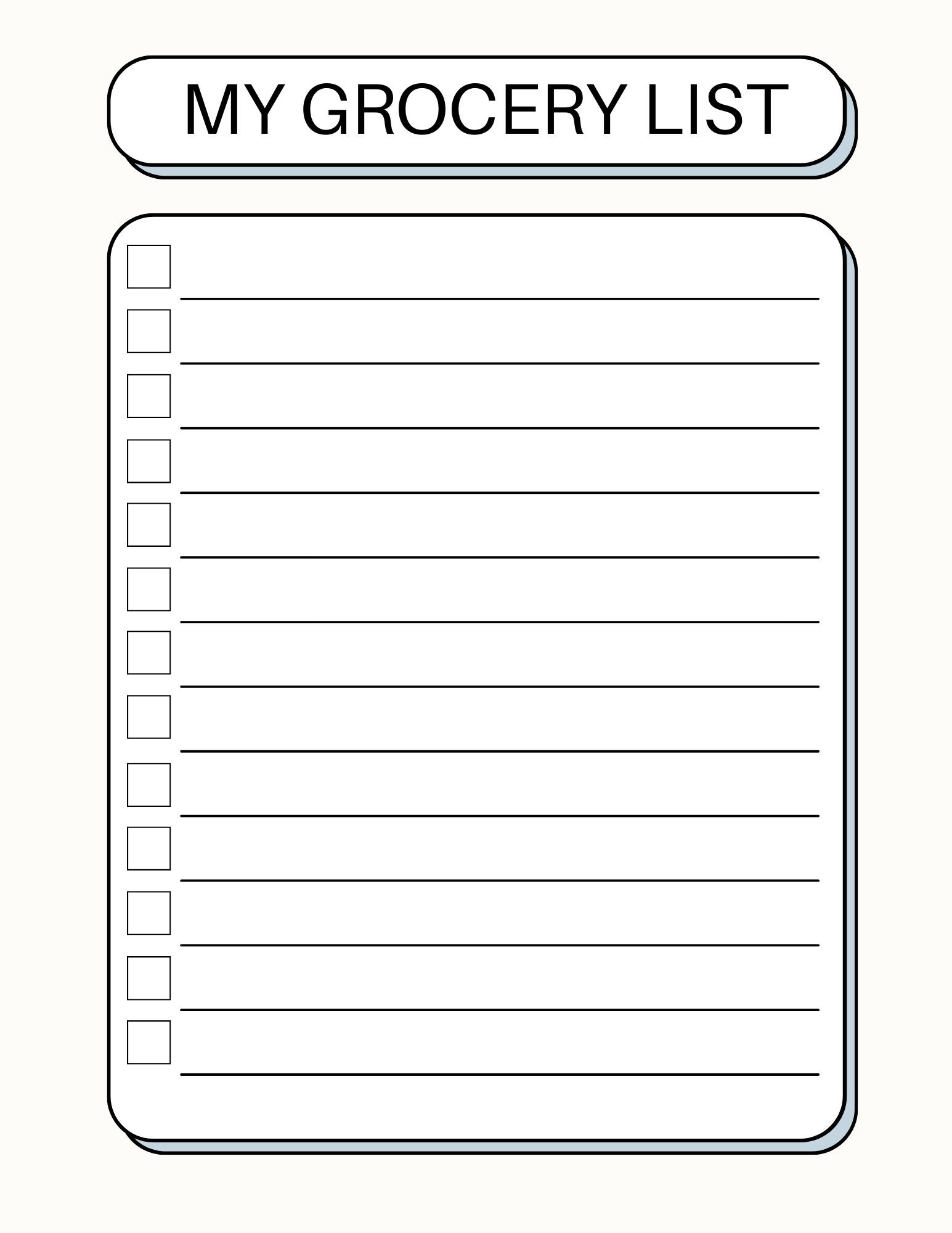 Cleaning Checklist With Meal Planner, Errand List, Grocery List Digital ...