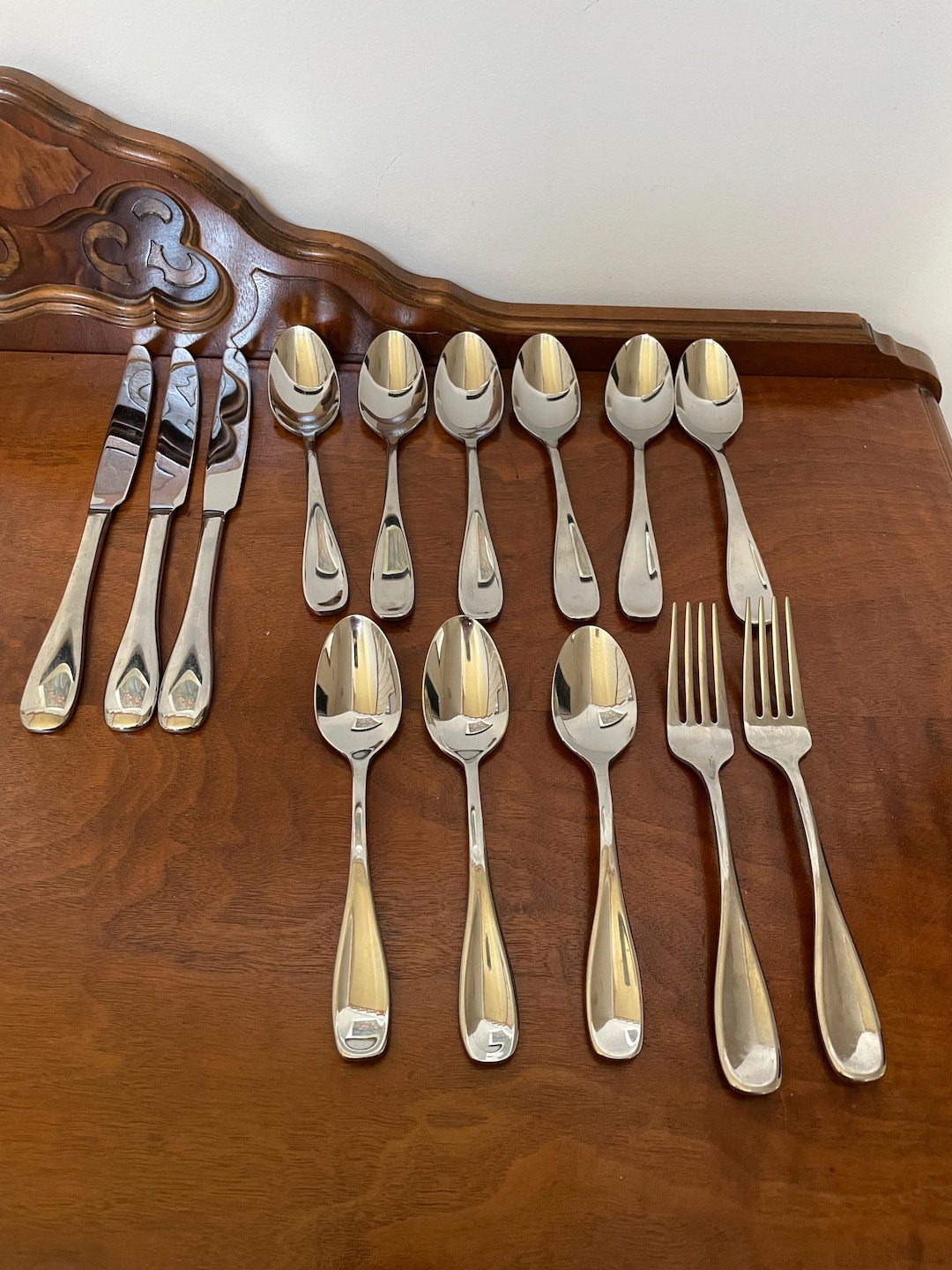 Oneida VOSS Stainless 14 Pc. Lot Flatware Set Mixed Knives Spoons Forks - Etsy