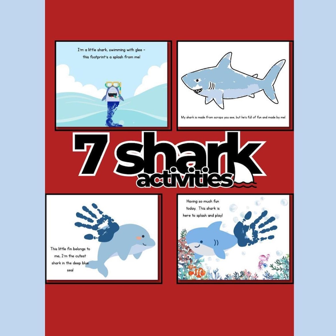 7 Shark Activity Crafts - One Week Worth of Shark Activities ...