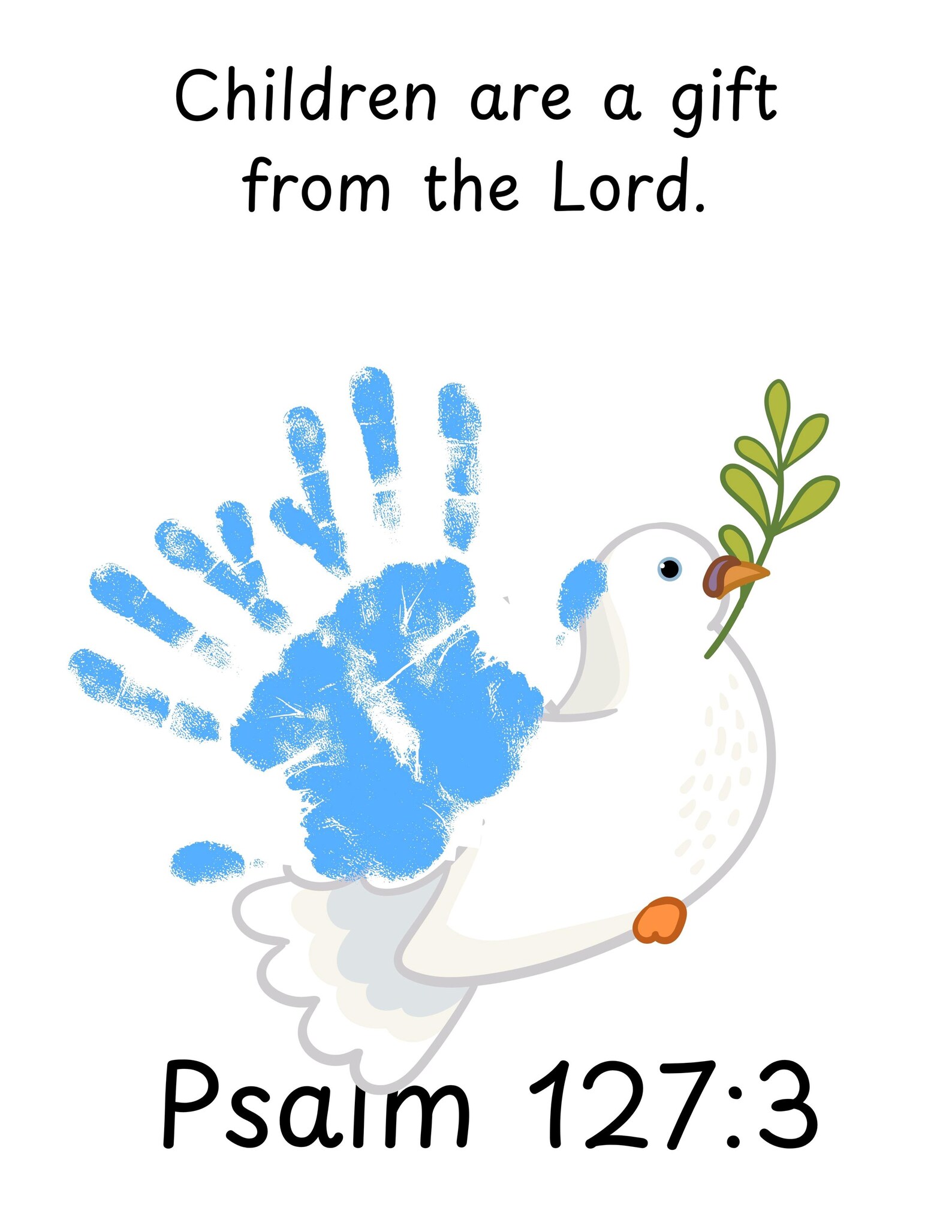 Sunday School Handprint Art Bundle, Christian Craft Babies Toddlers ...