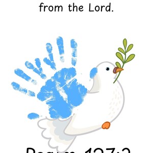 Sunday School Handprint Art Bundle, Christian Craft Babies Toddlers ...