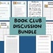 Snarky Book Club Guided Question Bundle, Printable Digital Download ...