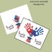 President's Day Handprint Art Craft Template Printable Prek Preschool ...