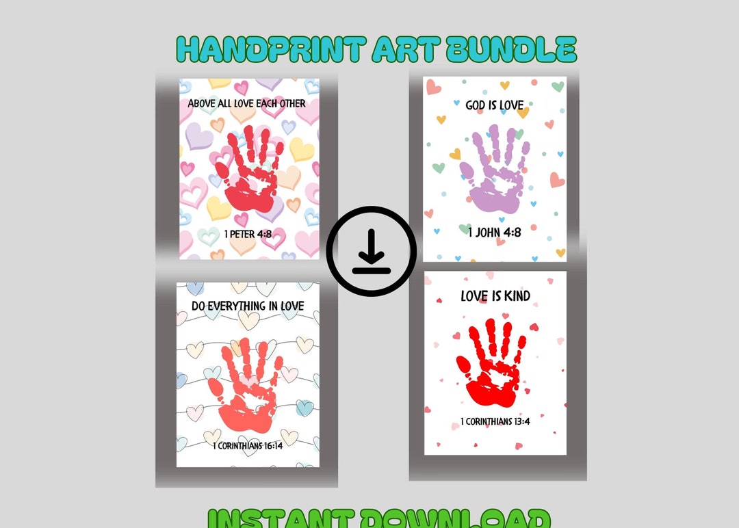 Mother's Day Scripture Handprint Craft Sunday School | Christian ...