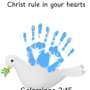 Sunday School Handprint Art Bundle, Christian Craft Babies Toddlers ...