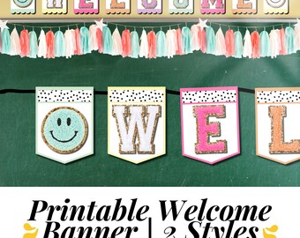 Groovy Classroom Decor Welcome Banner - Etsy