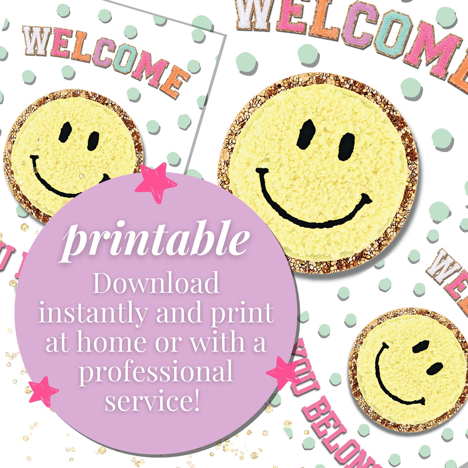Welcome You Belong Printable Poster in Size 8.5x11 11x17 & 18x24 ...