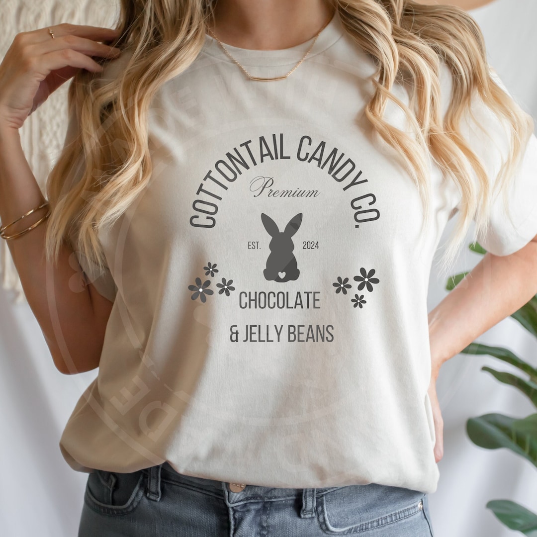 Cottontail Candy Company Svg Png Easter Shirt Svg Cut File for Cricut, Sublimation Print, Easter ...