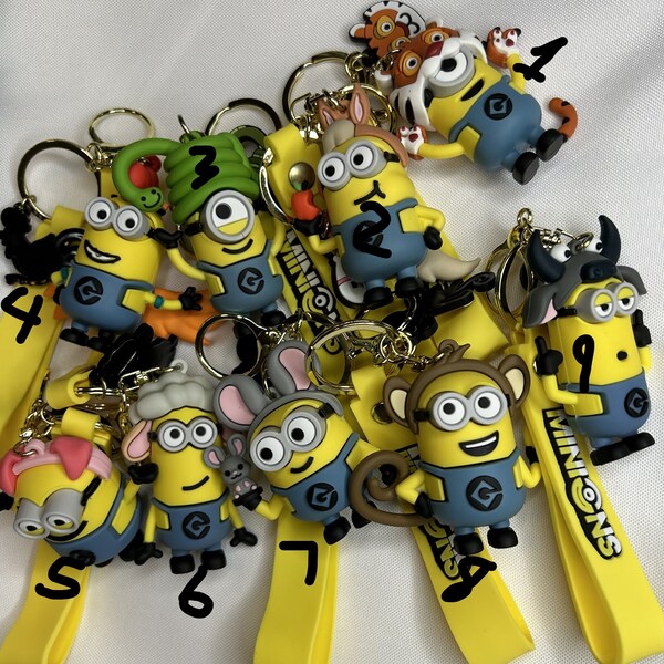 Minion Keychain - Etsy