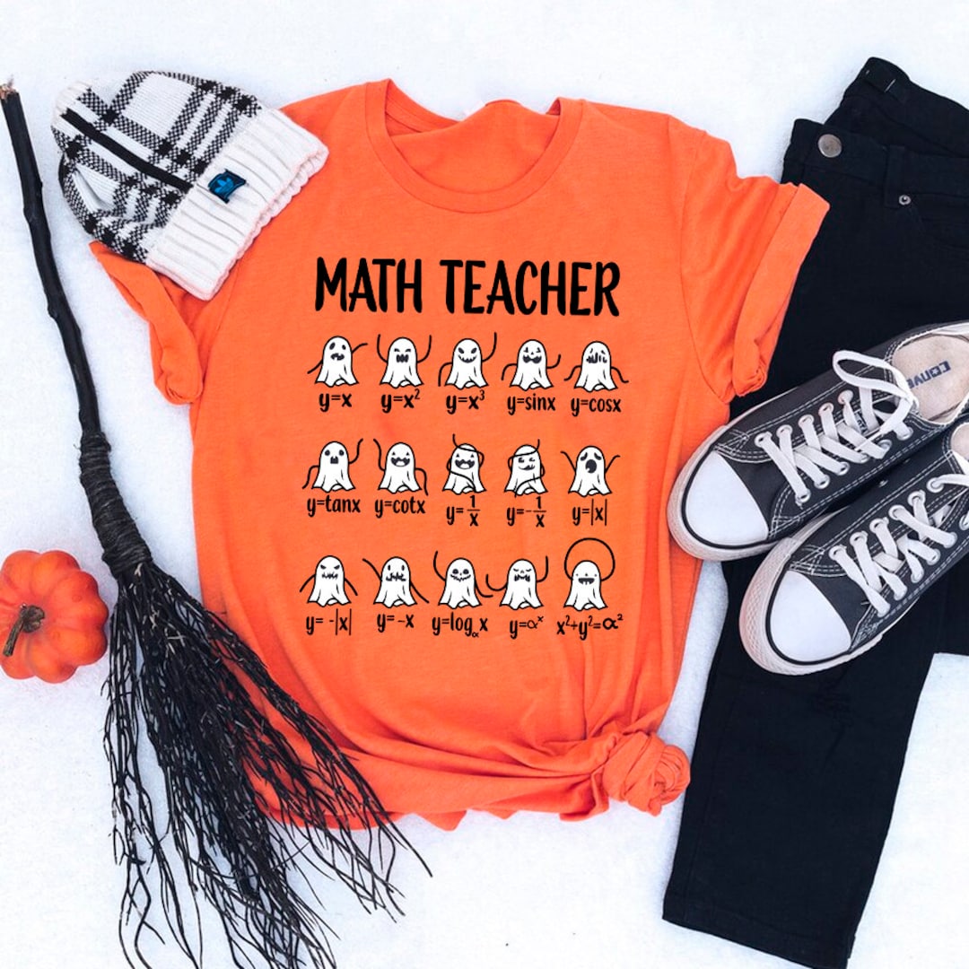 Math Halloween Teacher Shirt Math Teacher Halloween Shirt - Etsy