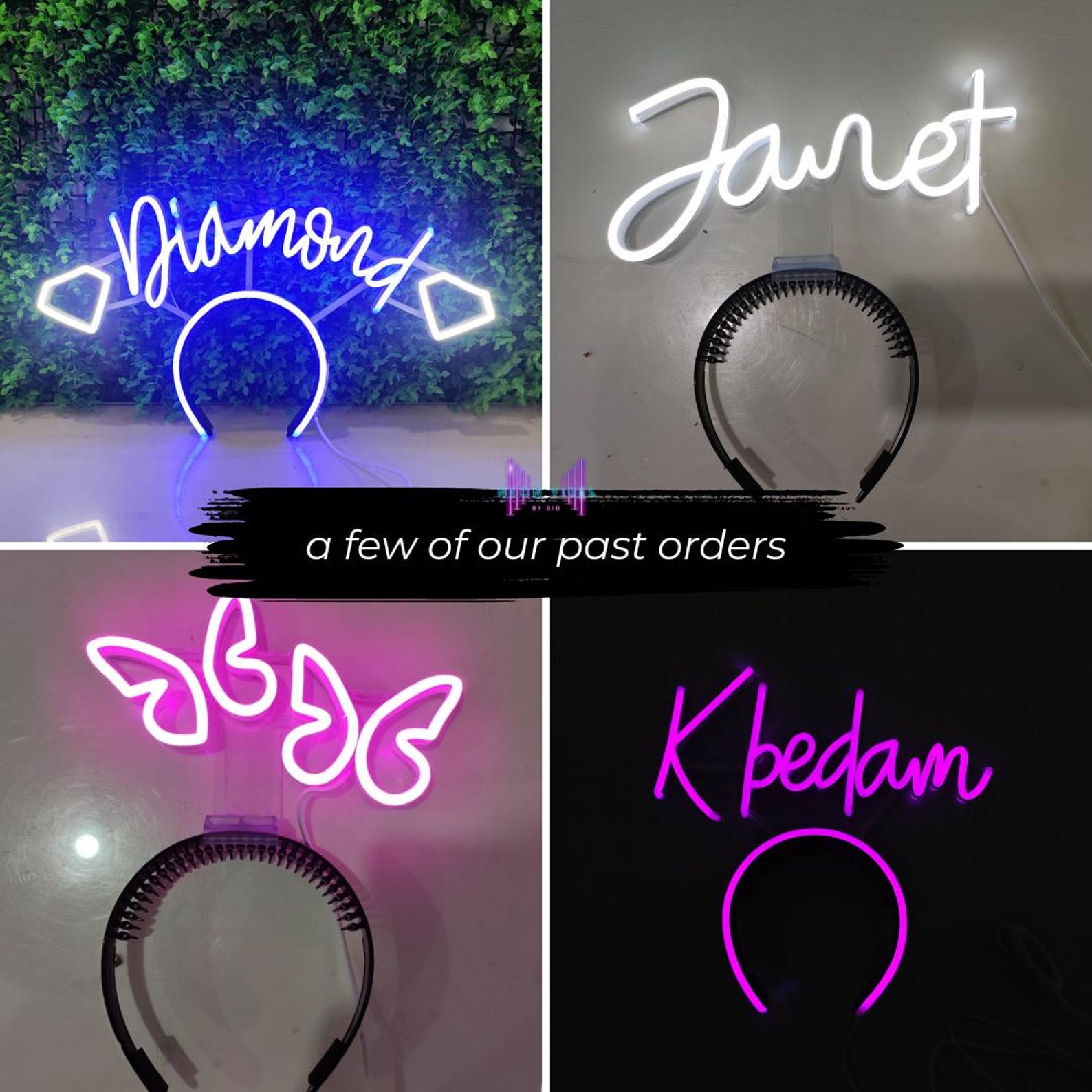 Neon Headband Custom Neon Headband Halloween, Birthday, Bachelorette ...