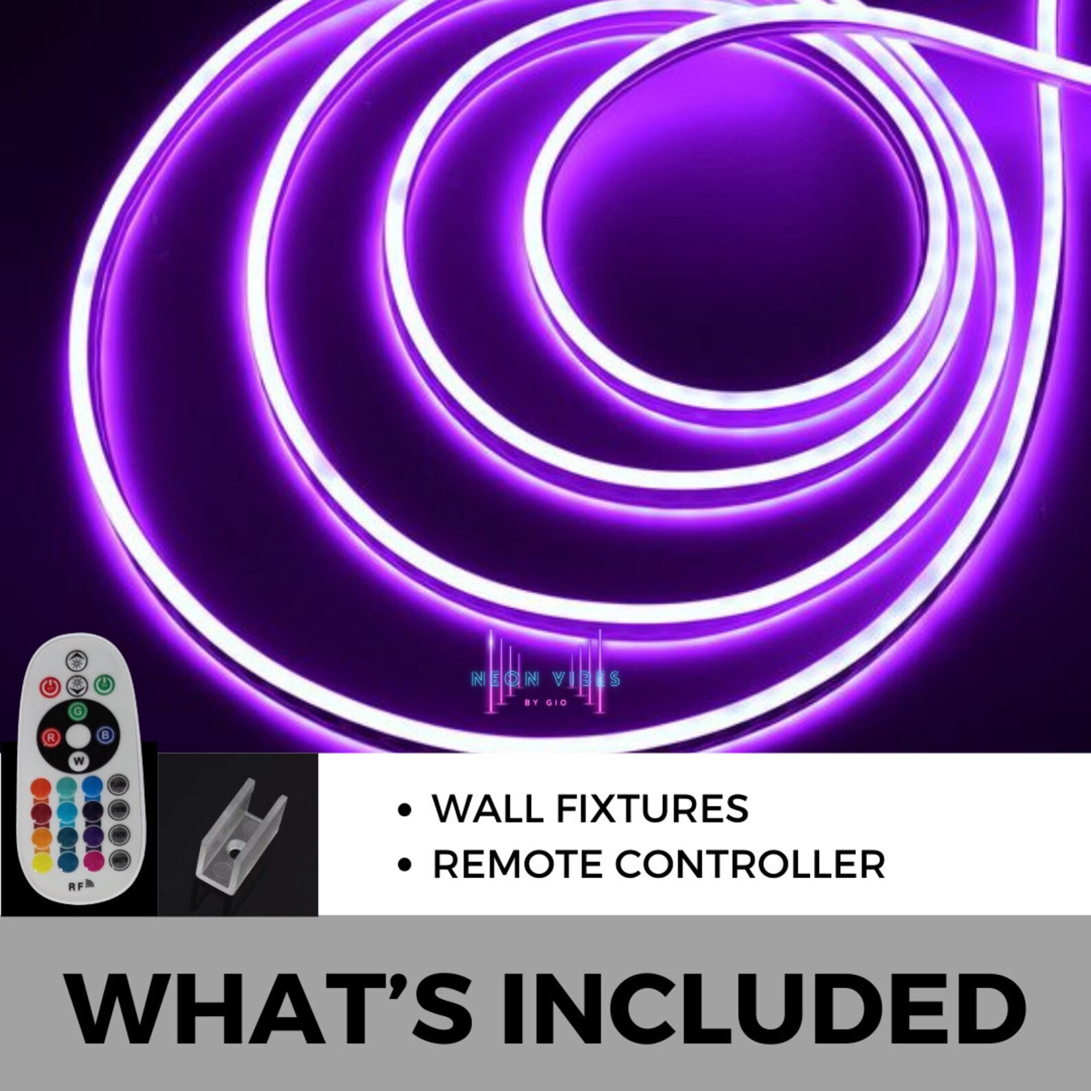 Multicolor RGB Neon Strip Lights LED Strip Light Color Changing RGB ...