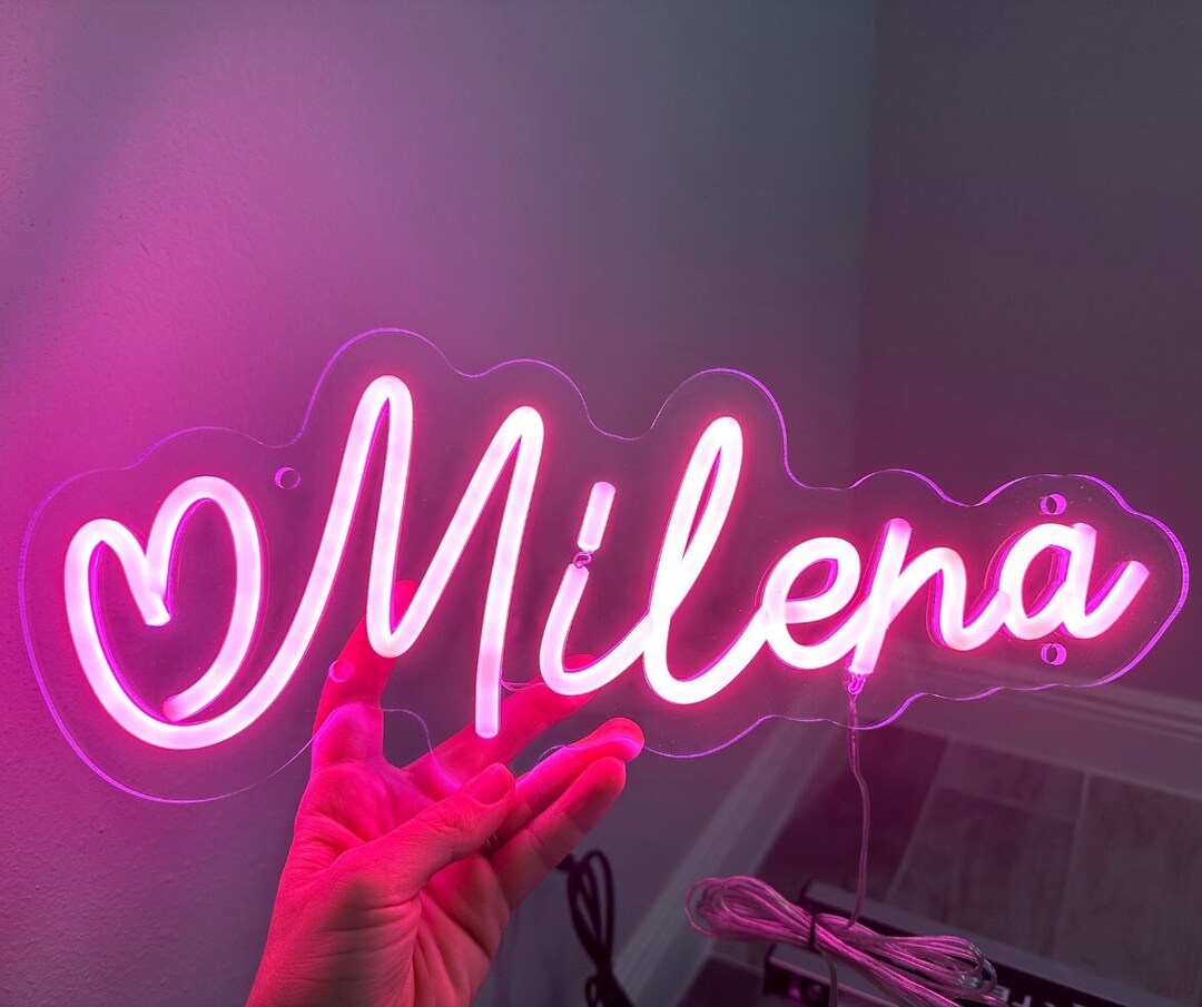 Custom Neon Sign - Personalized Name Neon Sign - Name Neon Sign - Wall ...