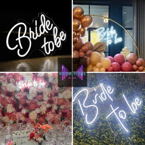 Bride to Be Neon Sign - Bridal Shower Party Neon Sign - Bride Party ...