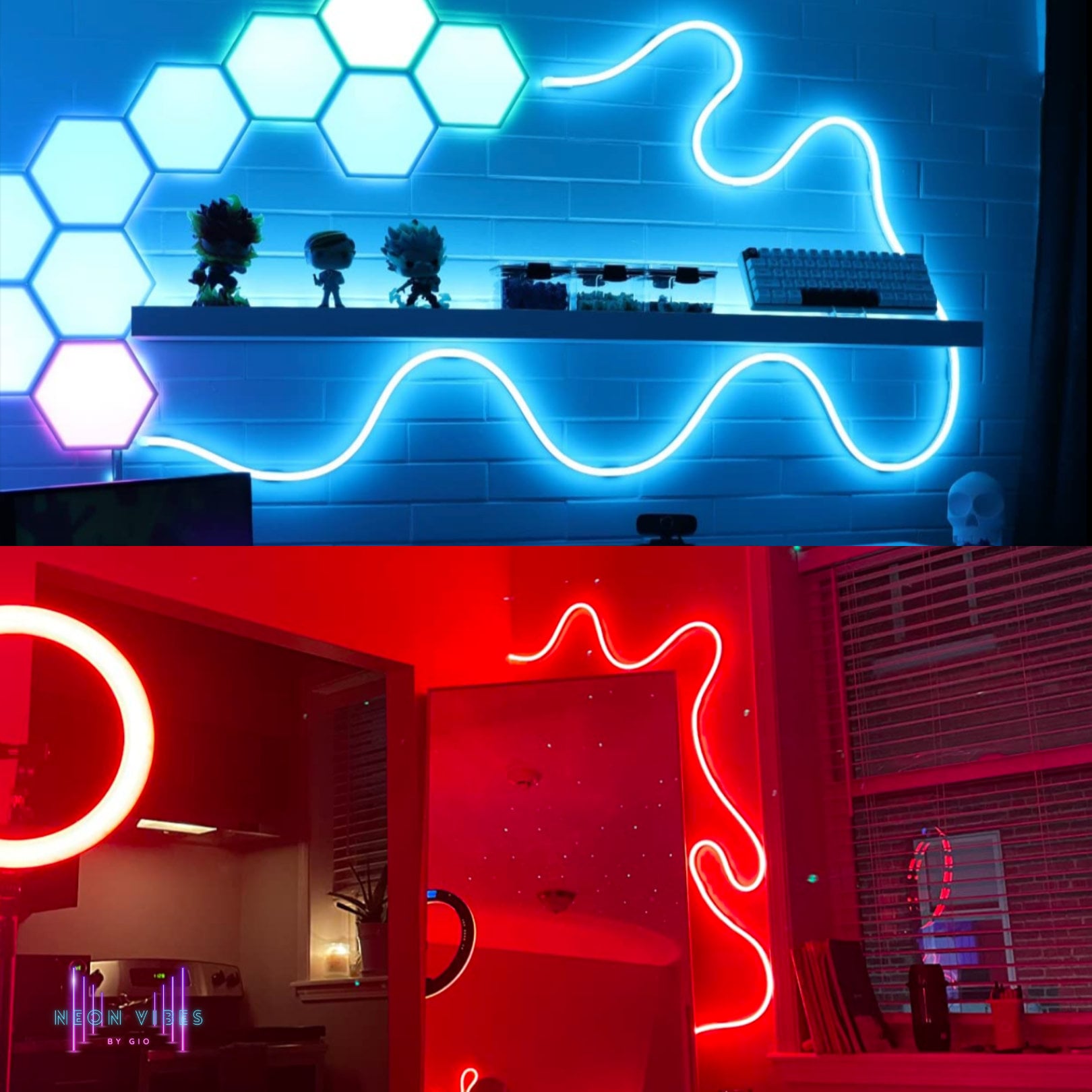 Multicolor RGBIC Neon Strip Lights - LED Strip Light - Color Changing ...