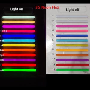 Neon Strip Lights - LED Strip Light for Home Decor - Single Color LED ...