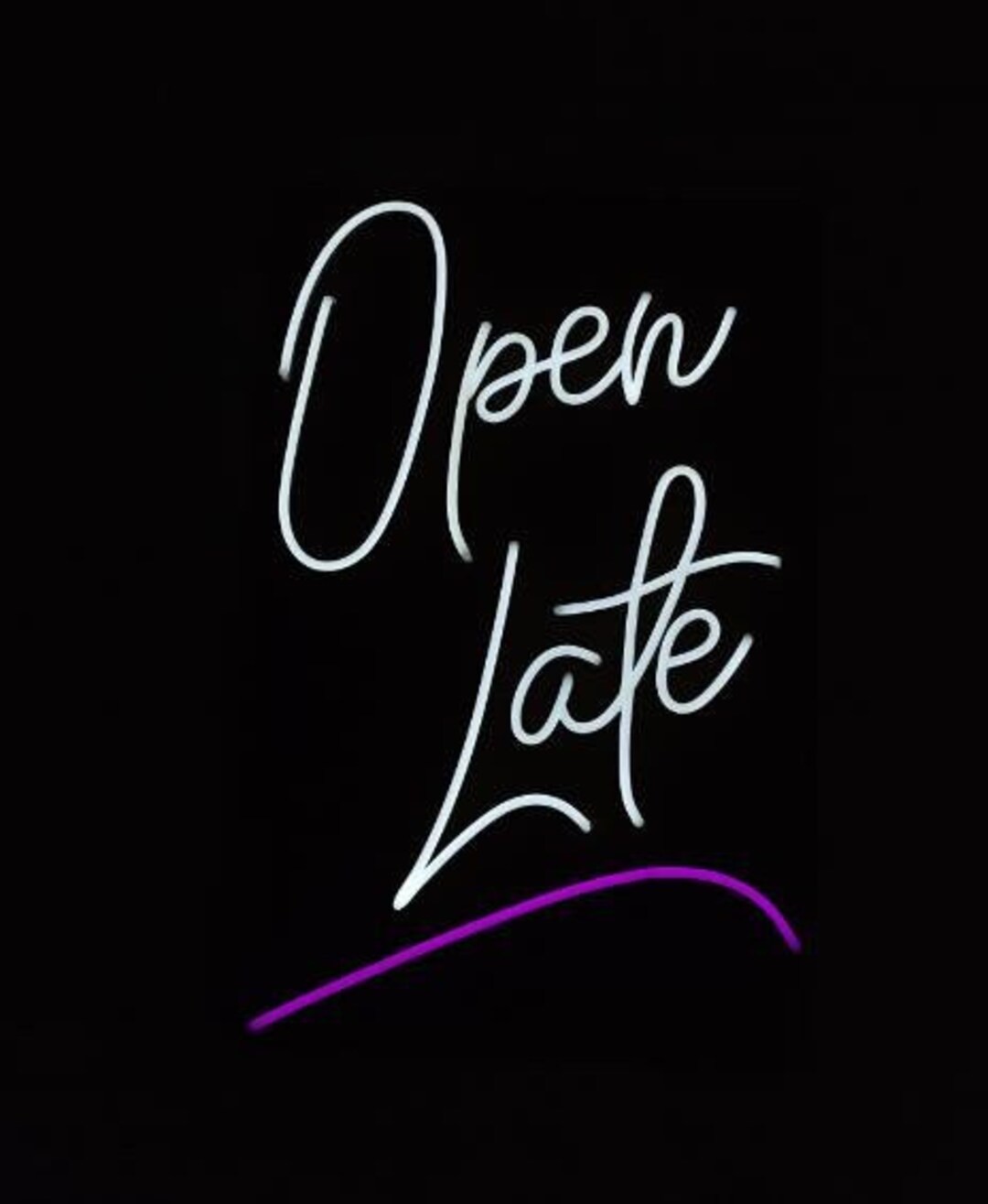 Open Late Neon Sign - Business Neon Sign - Restaurant Wall Decor ...
