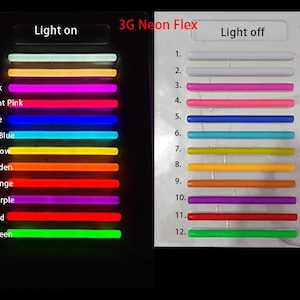 Neon Strip Lights - LED Strip Light for Home Decor - Single Color LED ...