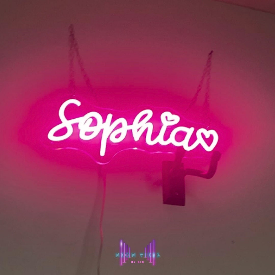 Custom Neon Sign - Personalized Name Neon Sign - Name Neon Sign - Wall ...