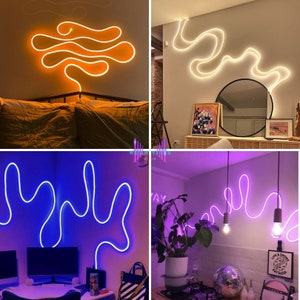 Multicolor RGB Neon Strip Lights - LED Strip Light for Home Decor ...