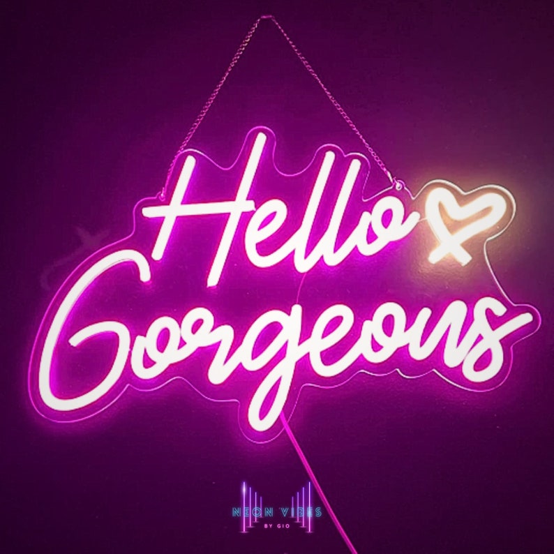 Beautiful Chaos Neon Sign - Custom Neon Sign - Aesthetic Wall Decor ...
