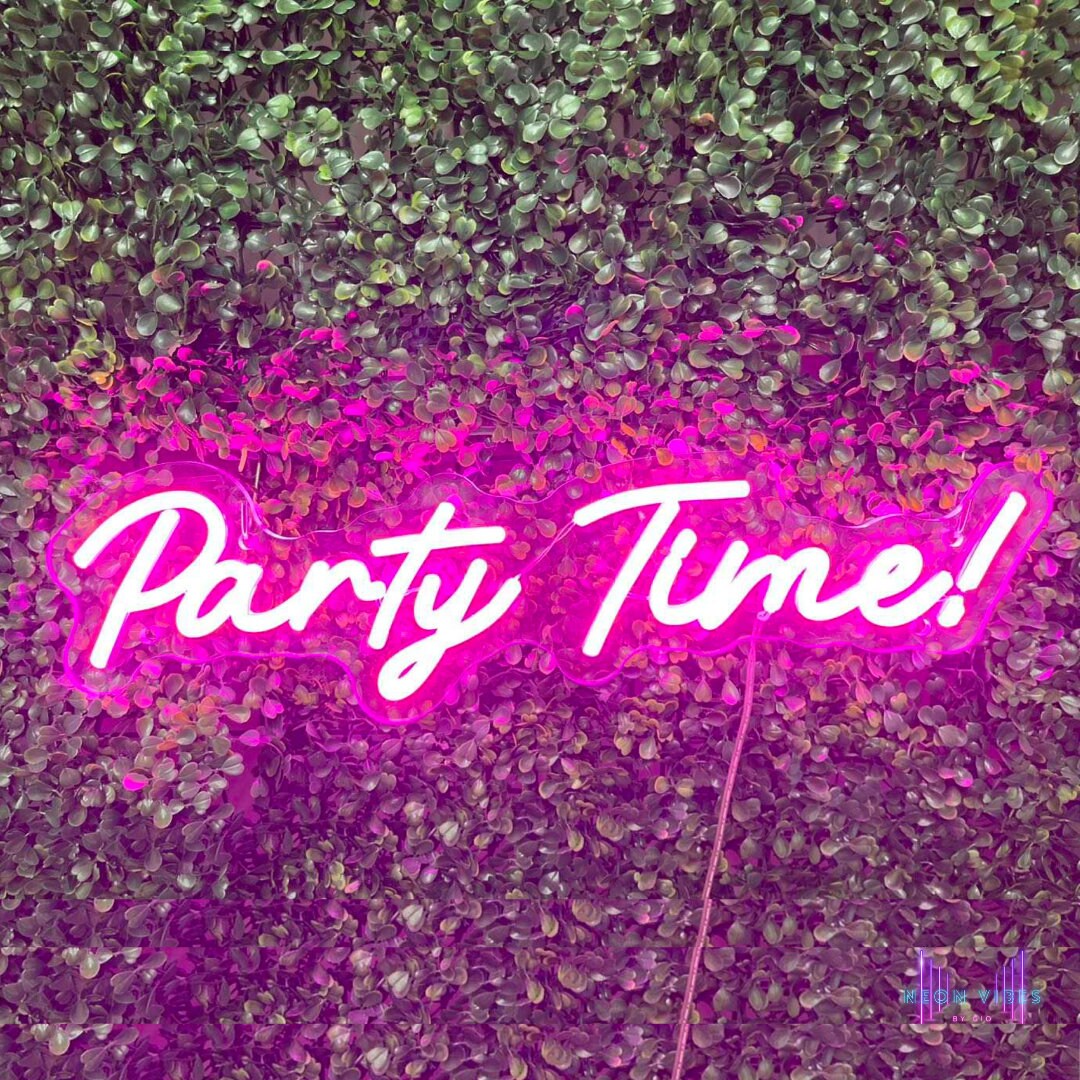 Party Neon Sign - Party Time Neon Sign - Custom Neon Sign - Party Decor ...