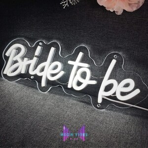 Bride to Be Neon Sign - Bridal Shower Party Neon Sign - Bride Party ...