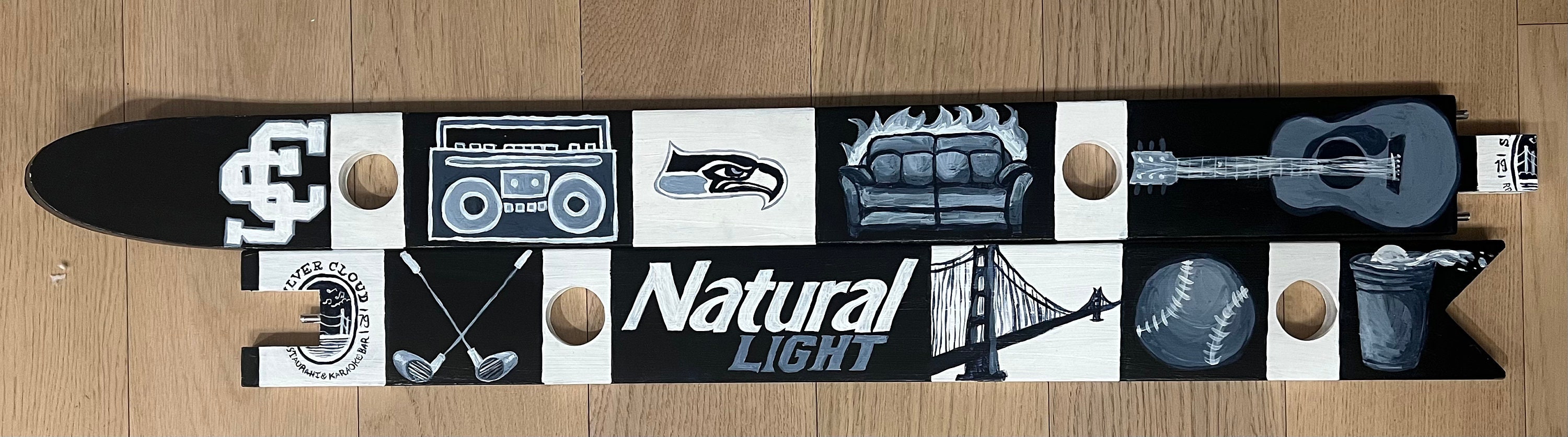 Custom Hand Painted Shotski - Etsy