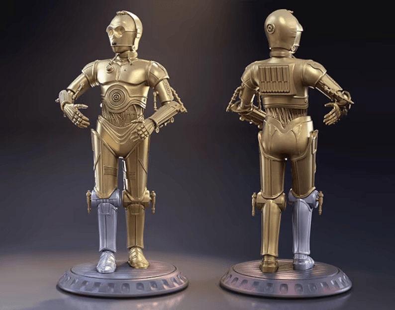 Star Wars C3po High Quality STL 3D Digital Printing - Etsy