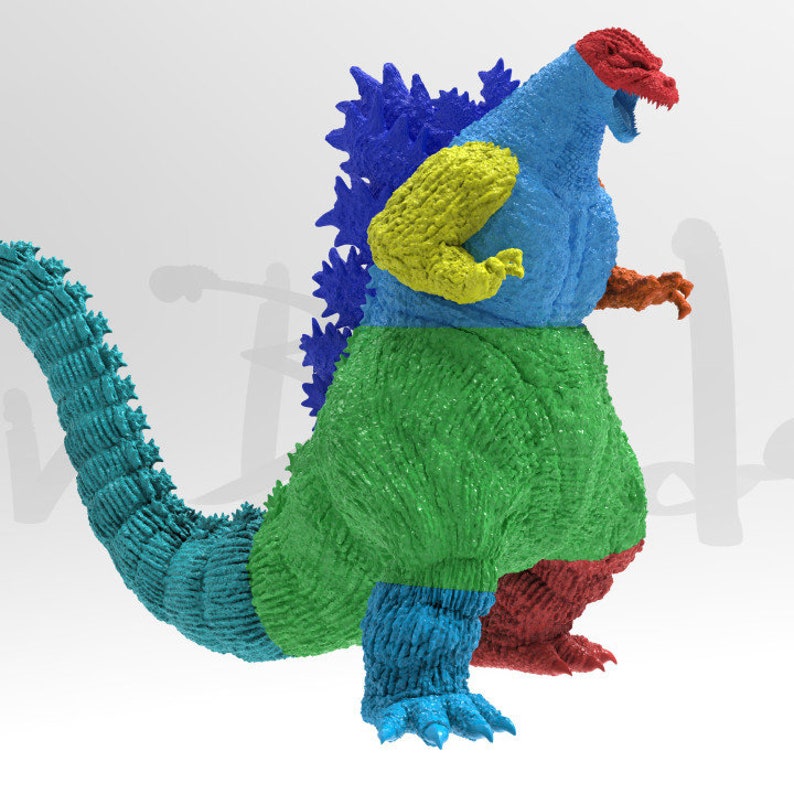 Cool Godzilla Figure Fan Art Stl 3d Printing File - Etsy Australia