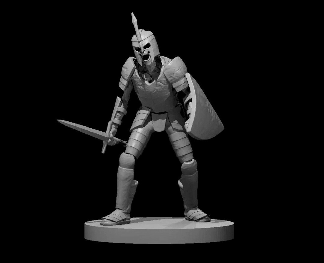 Cool Skeleton Knight Figure Fan Art Stl 3d Printing File - Etsy