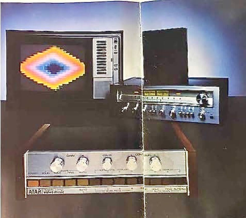 Rare 1970's Vintage Atari Video Music C240 Electronic Music Visualizer ...
