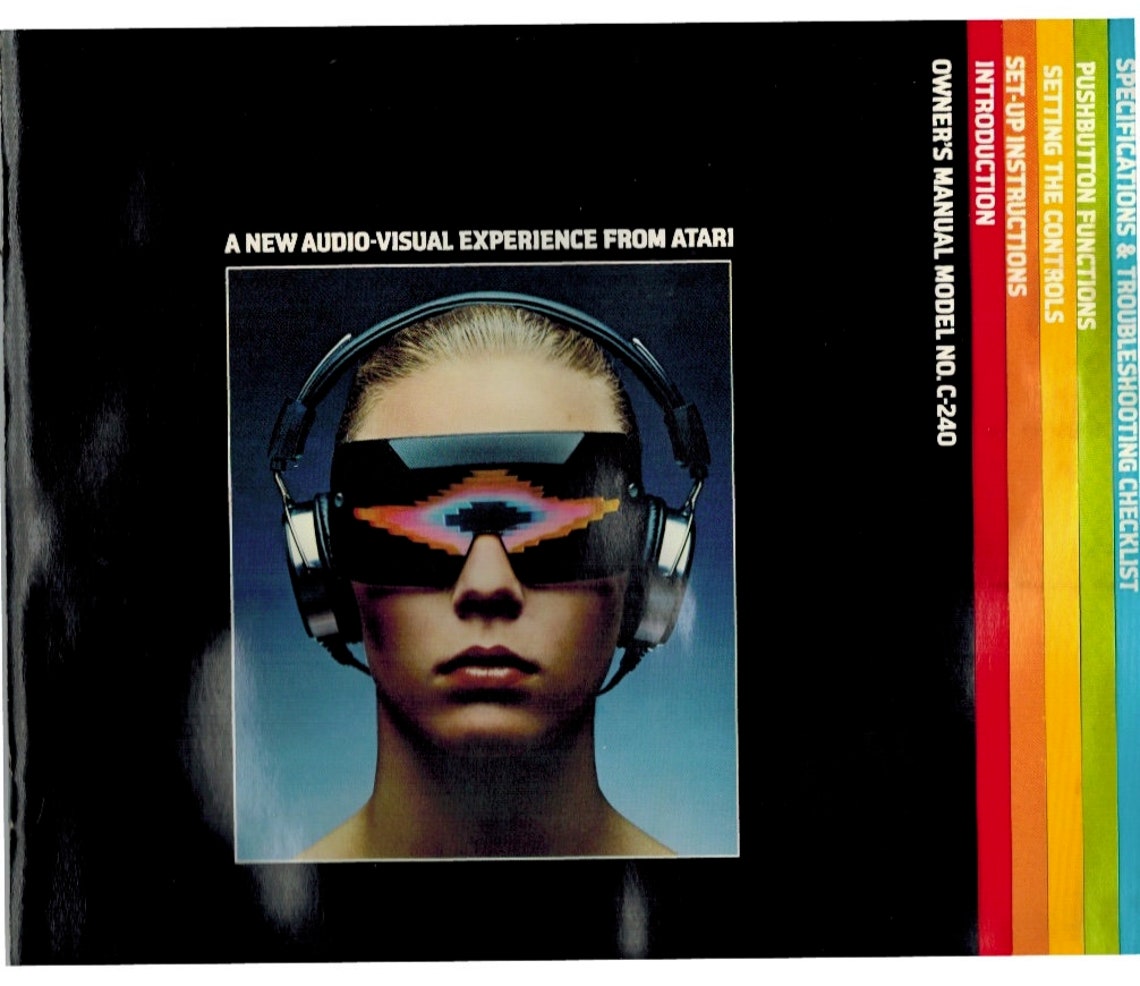 Rare 1970's Vintage Atari Video Music C240 Electronic Music Visualizer ...