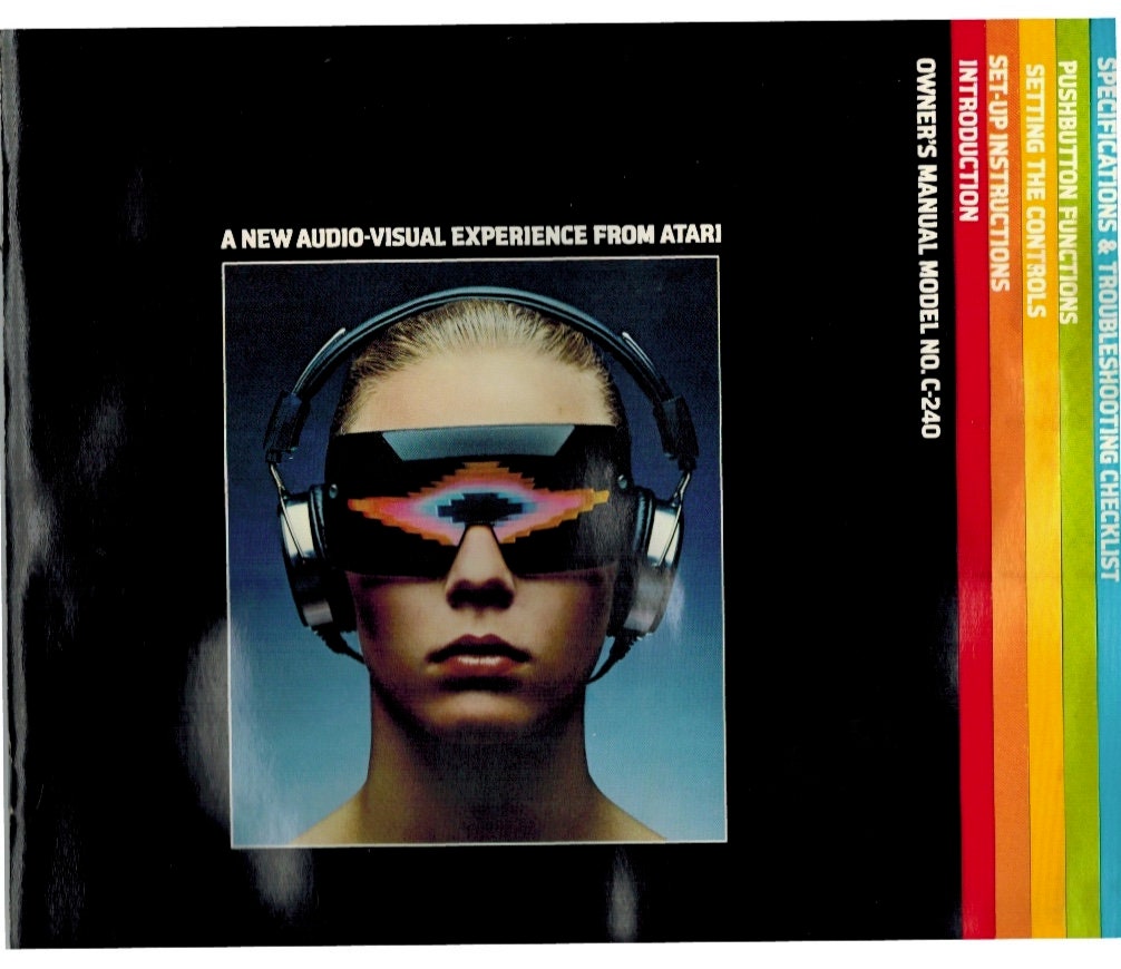 Rare 1970's Vintage Atari Video Music C240 Electronic Music Visualizer ...