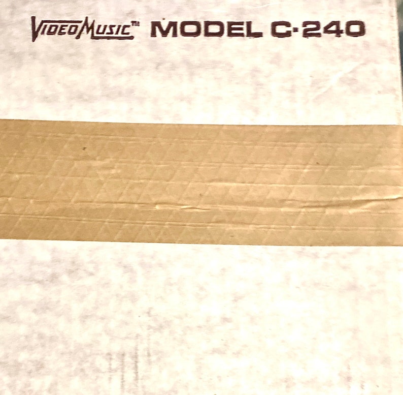 Rare 1970's Vintage Atari Video Music C240 Electronic Music Visualizer ...