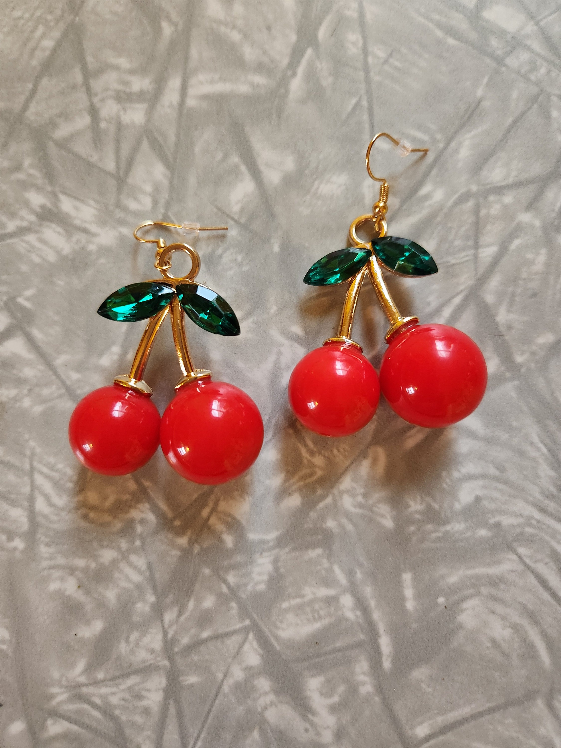 Large Cherry Earring Etsy