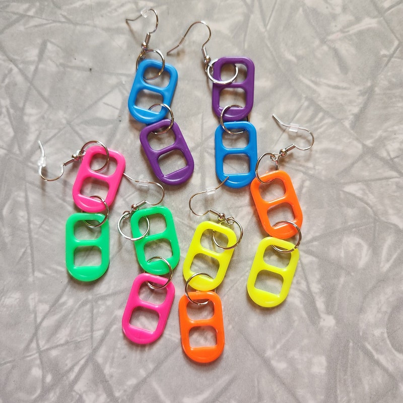 Pop Tab Earrings - Etsy