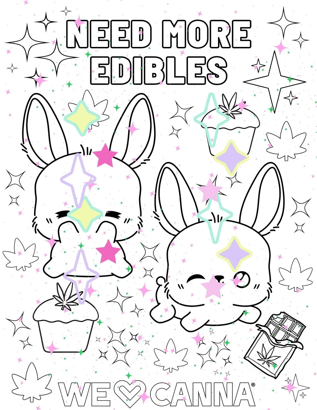 Stoner Coloring Page, 420 Coloring, Weed, Pot, Gift for Stoner, 420 ...