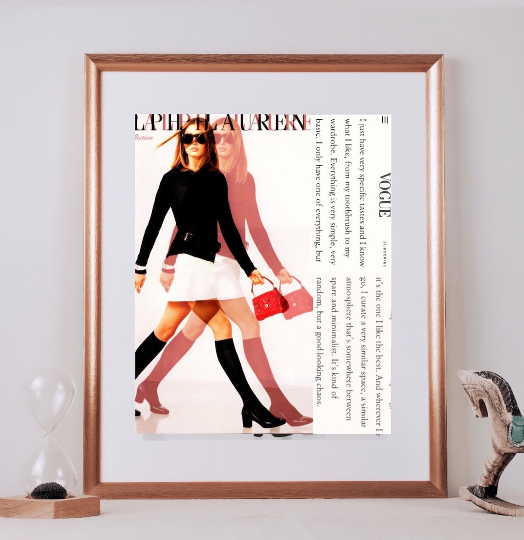 90's Supermodel Poster Art Print - PRINTED POSTER - Trendy College ...